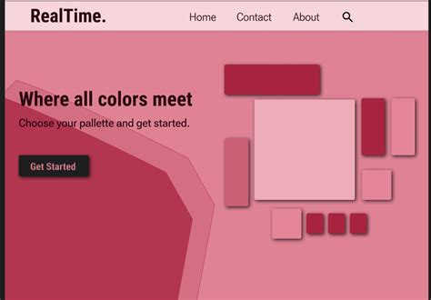 A Color Pallette Responsive Website Design Figma