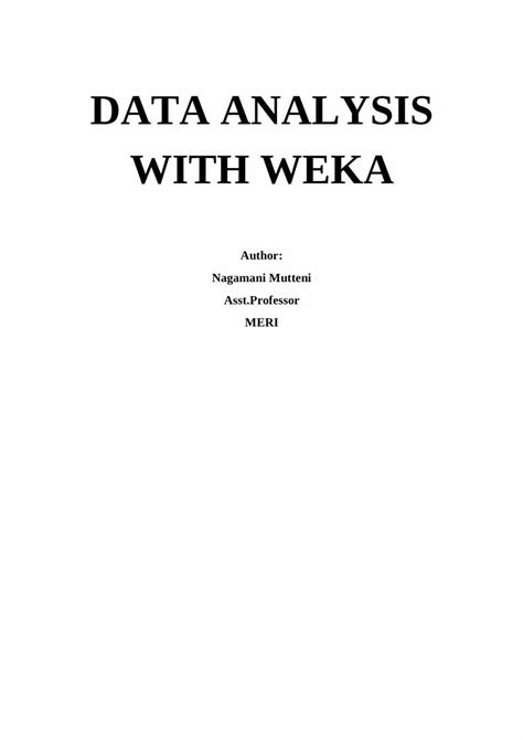 Pdf Data Analysis With Weka Meriwp Contentuploads201701mooc On Wekapdf Pdf Data Analysis With Weka Meriwp Contentuploads201701mooc On Wekapdf