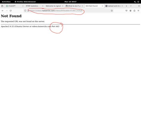 I Am Not Able To Get Live Stream To Work Nginx Stats Says There Is A Live Stream But I Dont
