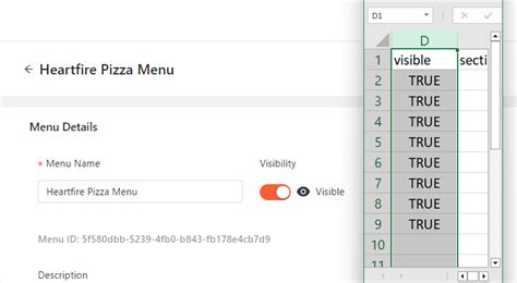 Importing Menus Using A Csv Menus