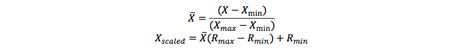 Equation For Data Scaling Based On Min Max Normalization Download Scientific Diagram