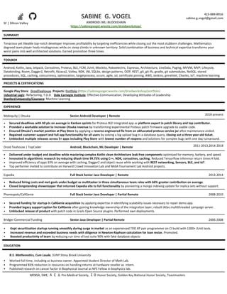 SG Vogel Resume PDF