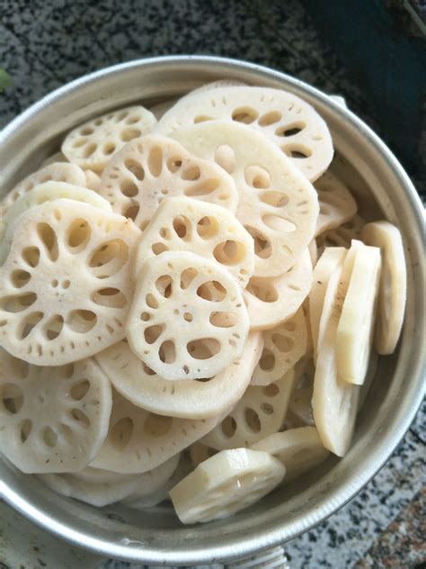 莲藕切片 莲藕怎么切片不碎窍门 不碎 大山谷图库