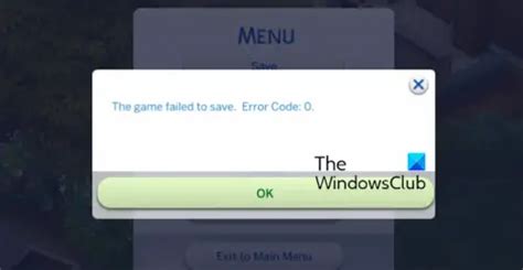 Fix The Sims 4 Game Failed To Save Error On Pc