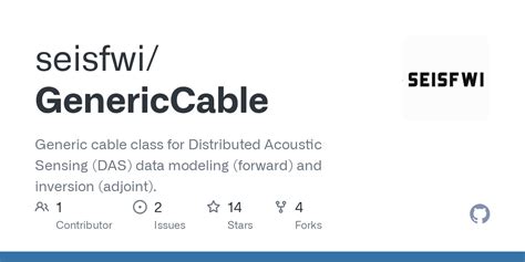 GitHub Seisfwi GenericCable Generic Cable Class For Distributed Acoustic Sensing DAS Data