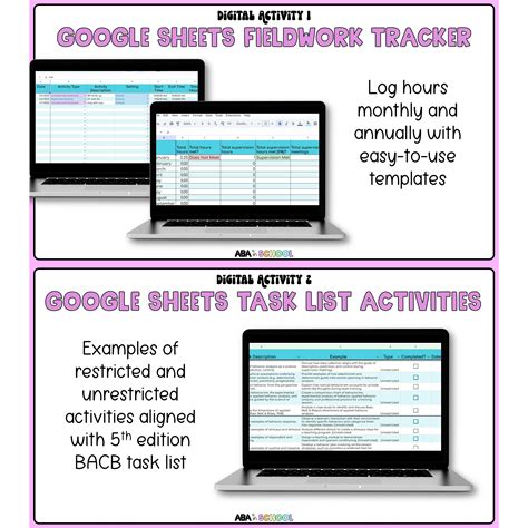 Bcba Fieldwork Supervision Tracker Aba Feedback Forms Digital
