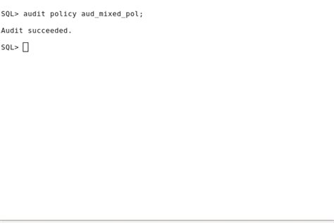 Auditing With Unified Auditing