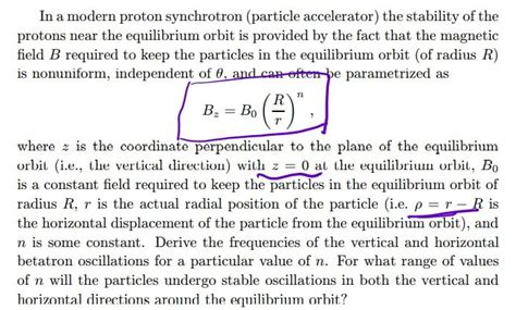 Solved In A Modern Proton Synchrotron Particle Accelerator
