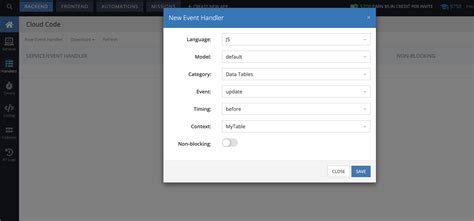 Function That Triggers When Specific Rows Are Empty Or Null Server Code Backendless Support