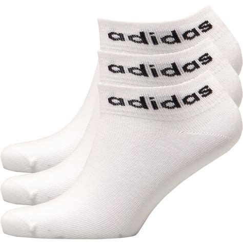 Buy Adidas Three Pack Ankle Socks Whiteblack
