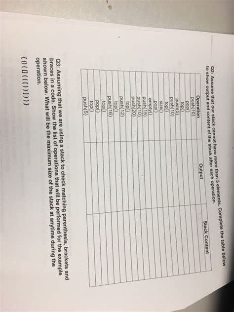 Solved Q2 As To Show Sume That Our Stack Cannot Have More
