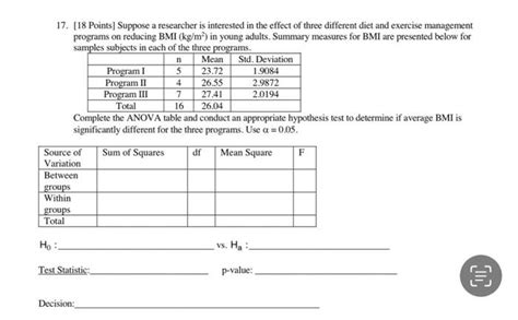 Solved Show Me How To Calculate Sum Of Squares And Mean Chegg Com