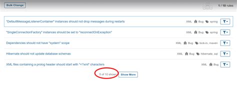Only Seeing Only ½ Of The Results When Filtering Rules Sonarqube Server Community Build