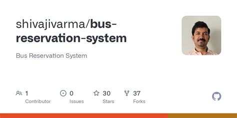 Github Shivajivarmabus Reservation System Bus Reservation System