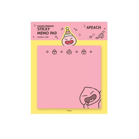 스쿨문구카카오프렌즈 Kf 해피모먼트 정사각 점착 메모지 어피치 홈플러스 택배배송