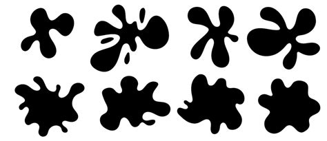premium vector random shape set big collection of organic black