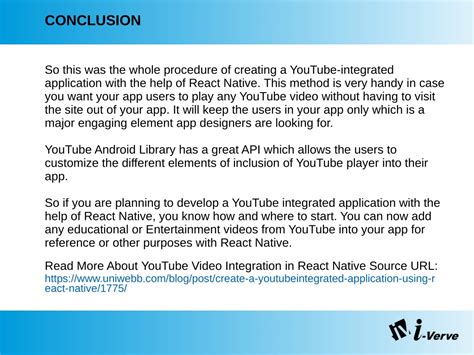 Ppt Create A Youtube Integrated Application Using React Native Powerpoint Presentation Id