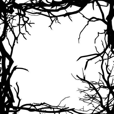 Square Tree Branch Frame PNG Transparent OnlyGFX Com