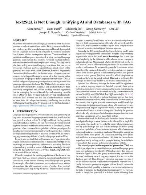 table augmented generation pdf