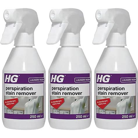 Hg Perspiration Stain Remover 250ml Spray 634025106 Pack Of 3