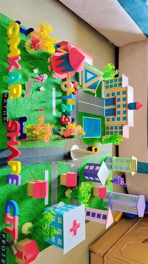 Maths Shape City Project Math Models Maths Projects Math Projects