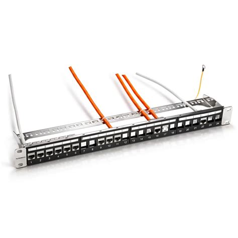 24 Port Shielded Patch Panel Unloaded 1u Zemecs