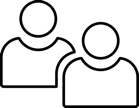 Line Vector Icon Avatars Users Outline Vector Icon On White Background 21563963 Vector Art At