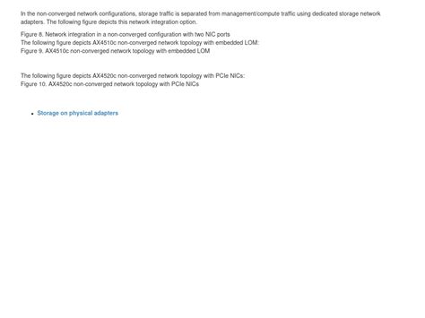Non Converged Network Configuration E2e Deployment And Operations