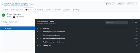 Github Actions Cos Hongfs