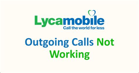 How To Fix Lycamobile Outgoing Calls Not Working Networkbuildz