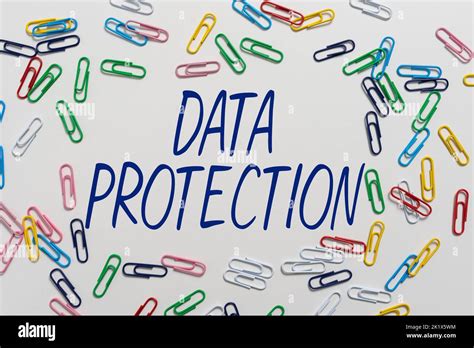 Hand Writing Sign Data Protectionprotect Ip Addresses And Personal Data
