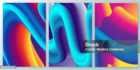 그라데이션 배경에 유체 추상 설계 템플릿을 위한 현대적인 유체와 액체가 있는 추상 설계 0명에 대한 스톡 벡터 아트 및 기타 이미지 0명 3차원 형태 개념 Istock