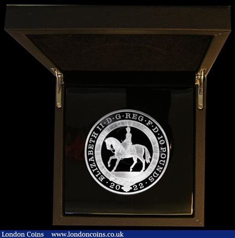 Ten Pounds 2022 Queen Elizabeth Ii Platinum 70th Jubilee 5oz Silv A178 L407 Auction Prices