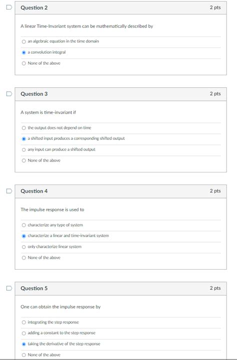 Solved A Linear Time Invariant System Can Be Mathematically Chegg
