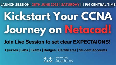 Cisco Netacad Ccna Training 2025 Launch Session Youtube