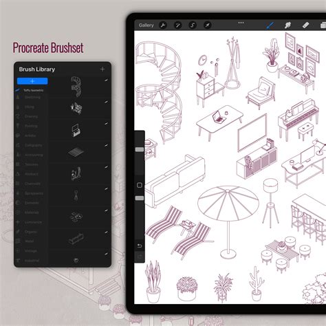 Procreate Isometric Diagram Brushset And Illustrations Toffu Toffu Co