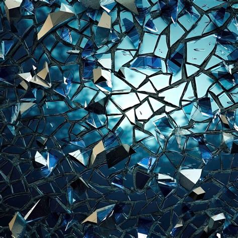 Premium Ai Image Broken Glass Background Generative Ai