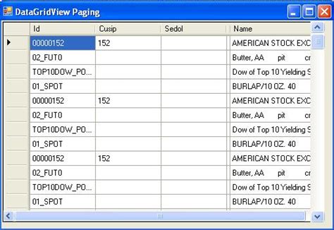Paging In DataGridView Using VScrollbar CodeProject