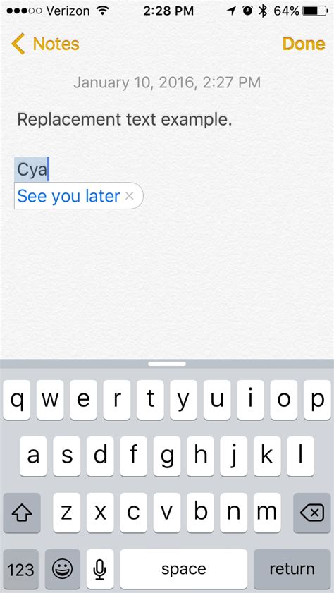 iphone mac text replacement shortcuts for phrases