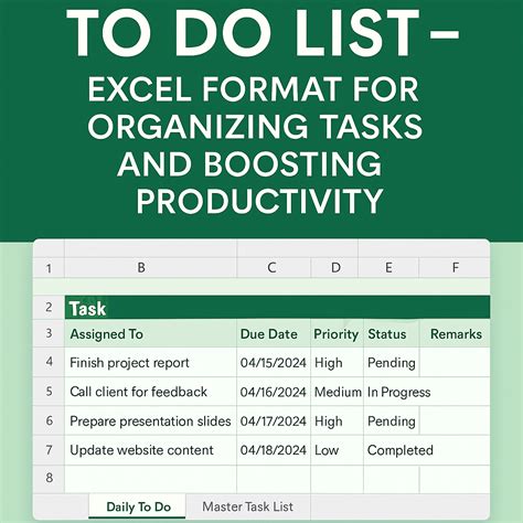 Download Free Classic To Do List Excel Format