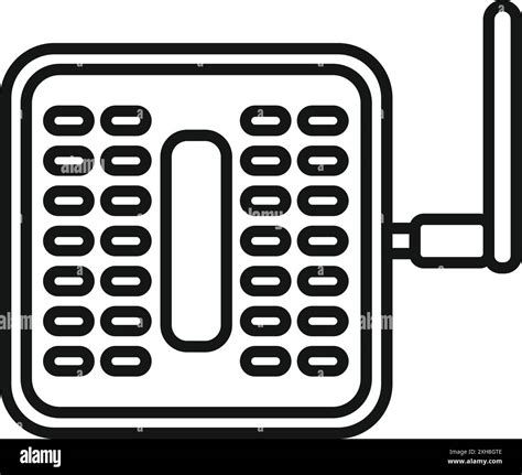 Wifi Router Icon Outline Style Representing A Device Providing Wireless Signal For Internet