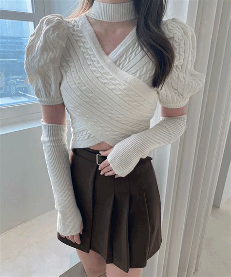 벨트세트 브라운 모직 플리츠 스커트 미니 겨울 치마 벨트 세트 에이블리