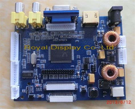 Royal Display LCD Display Controller Board For LCD Screen VGA AV Signal Input