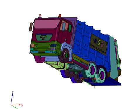 市政乡镇环卫桶垃圾转运车 Step 模型图纸下载 懒石网