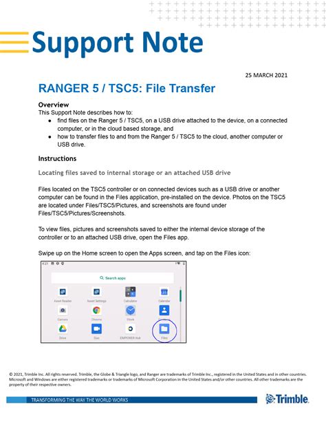 Trimble Tsc5 Data Controller User Guide