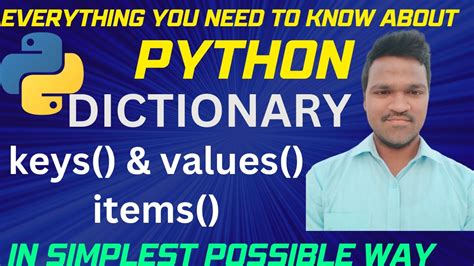 Python Dictionary Access Keys And Values Of Dictionary In Python Pythondictionary Python
