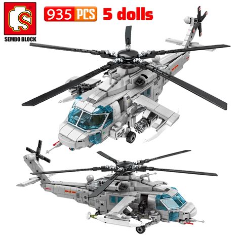 도시 경찰 군사 헬리콥터 수송 항공기 빌딩 블록 Ww2 비행기 피규어 교육 벽돌 소년 장난감blocks Aliexpress