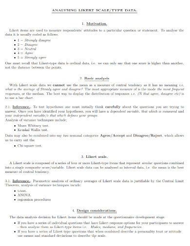 Likert Scale Examples To Download