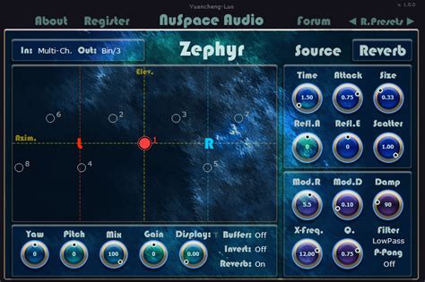 Zephyr Ambisonics Binauralsurround Reverb Nuspace Audio