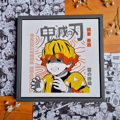 Wall Art Demon Slayer Zenitsu Agatsuma The Engrave Slave